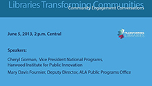 Libraries Transforming Communities: Community Engagement Conversations ...